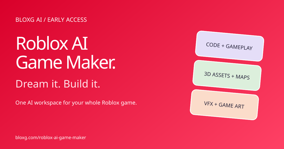 #1 AI Roblox Game Maker – Create Games with AI | BLOXG AI